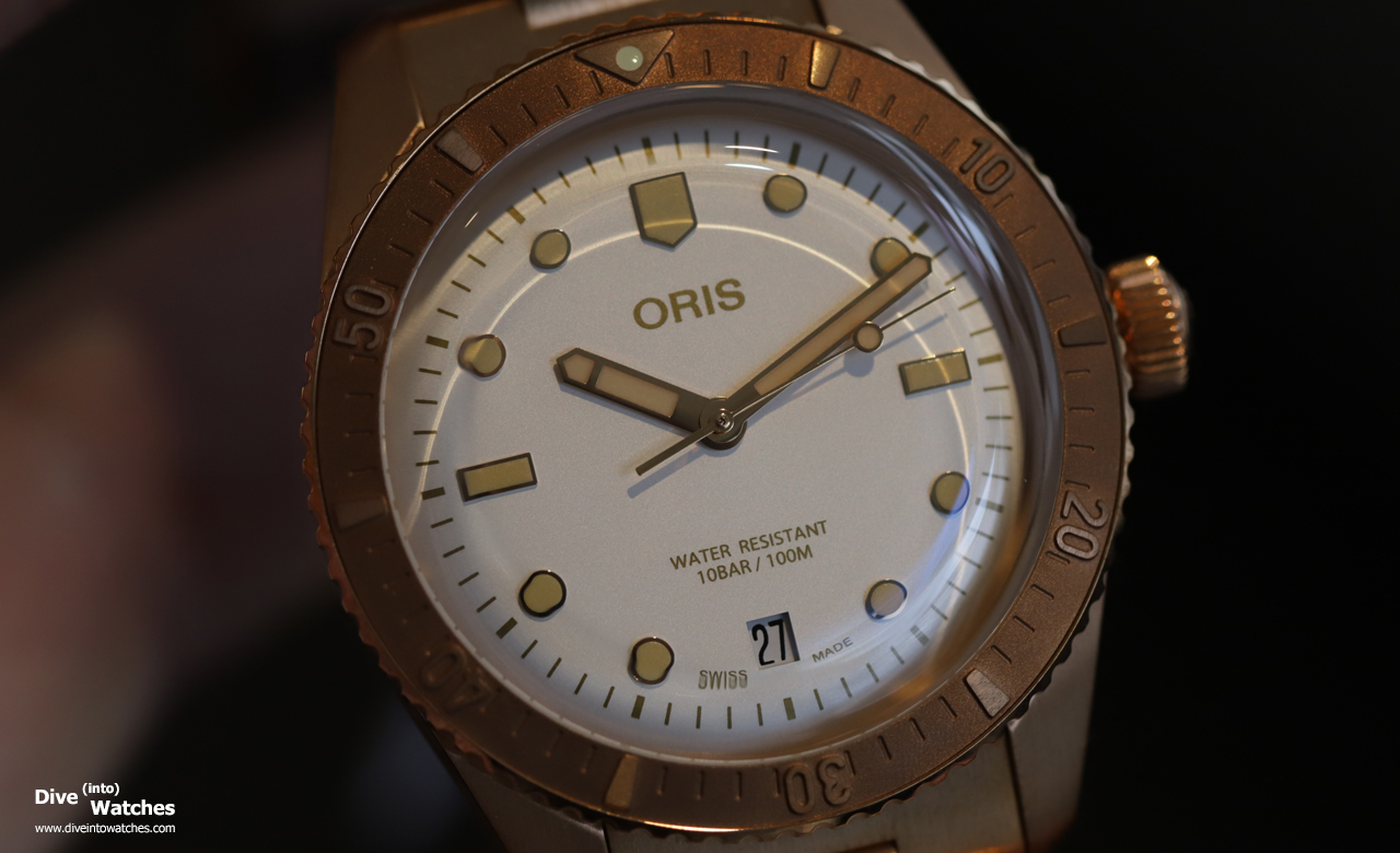 Neue Uhr: Oris Divers Sixty‑Five Date 38mm “White Star” - Bronze